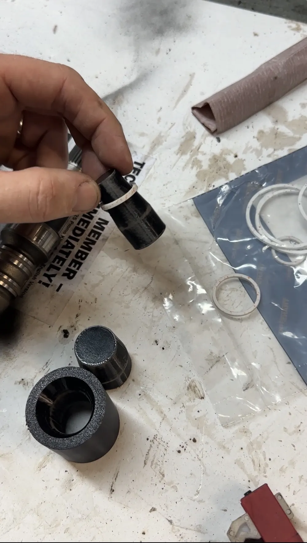 4L80E input shaft Teflon seal resizer tool DIY! by station road rat ...