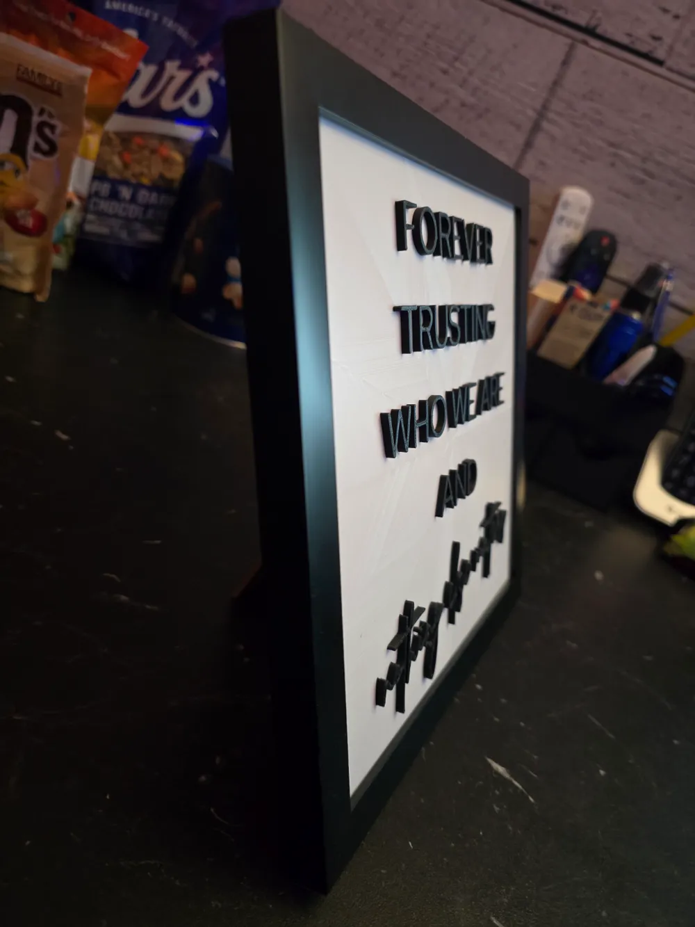 "Nothing Else Matters" 8x8 3D-Printed Wall Sign by Chris Lutz - MakerWorld