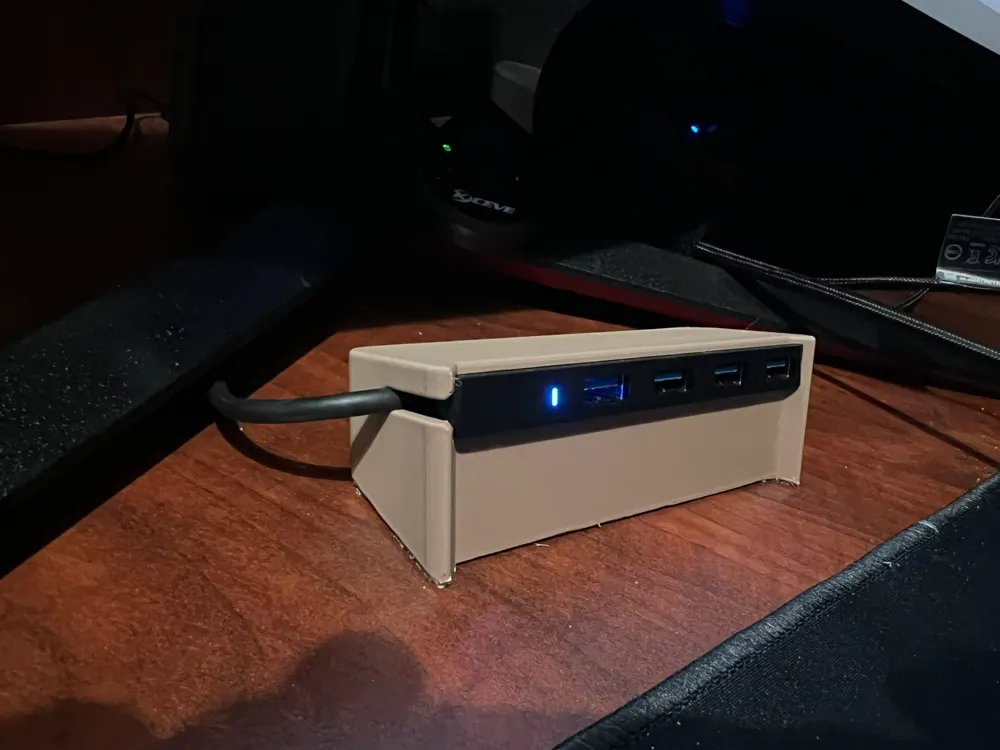 Anker Four Port USB Hub Desk Holder by SuperBrian - MakerWorld
