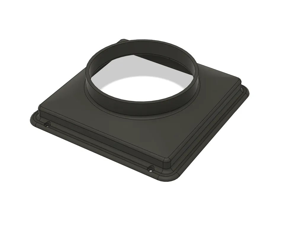 H2D H2S Low Profile Exhaust Duct 100mm 4" - Free 3D Print Model ...