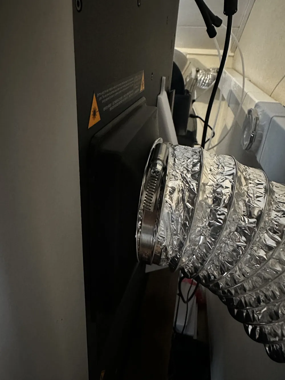 H2D H2S Low Profile Exhaust Duct 100mm 4" - Free 3D Print Model ...