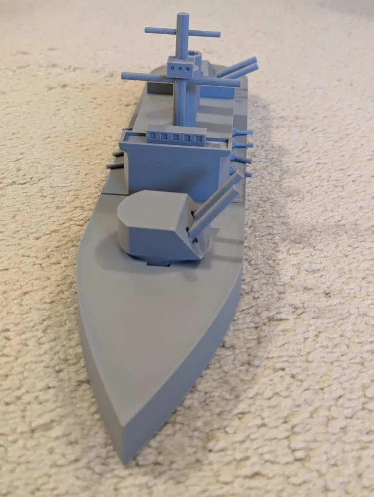 Simple Large Battleship (Snapfit Turrets and Hull) by maker_snail ...