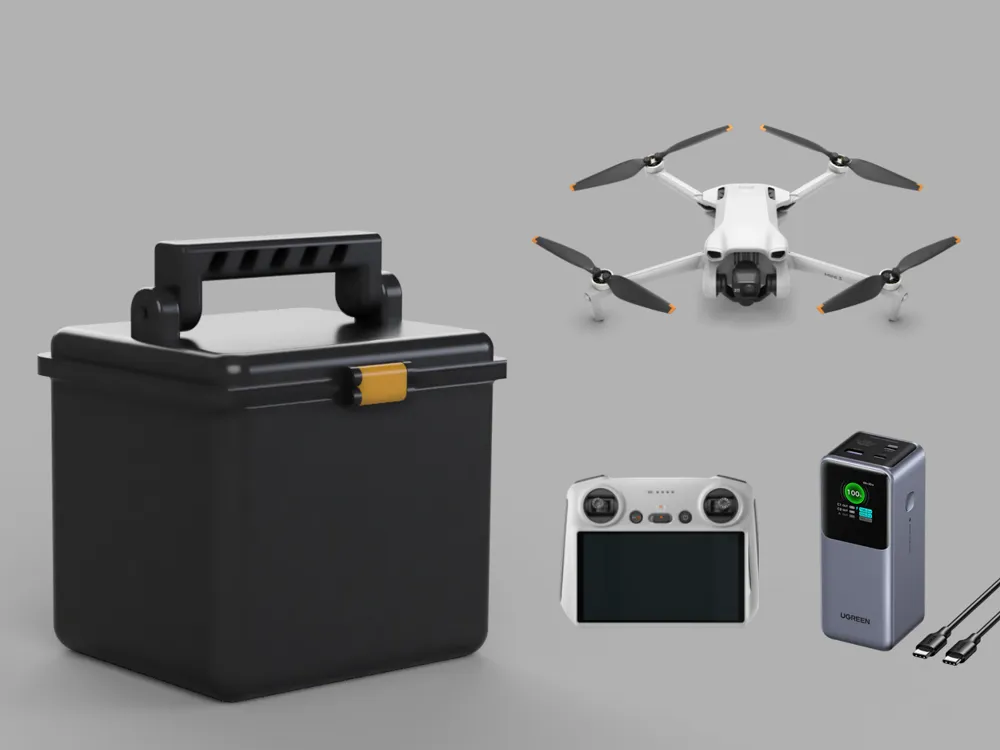 DJI Mini 3 / 3Pro Rugged Case (Ugreen PowerBank) by DanEdit MakerWorld ...
