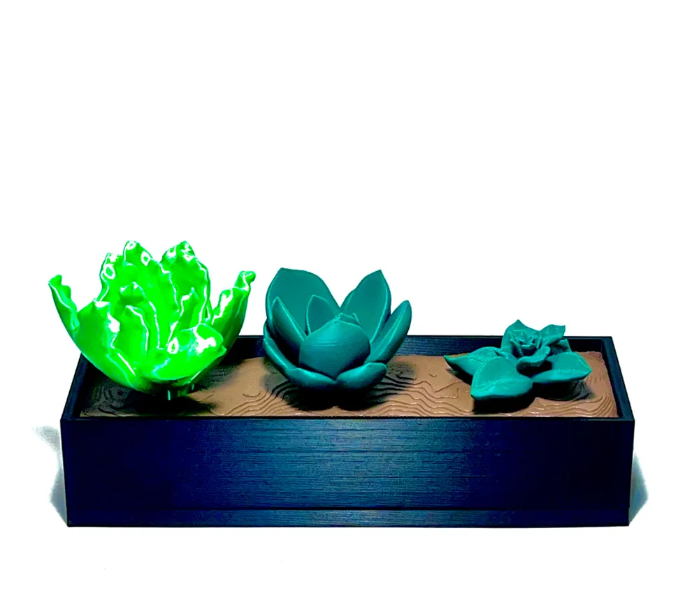 BloomBox Mini Succulents with Planter - Free 3D Print Model - MakerWorld