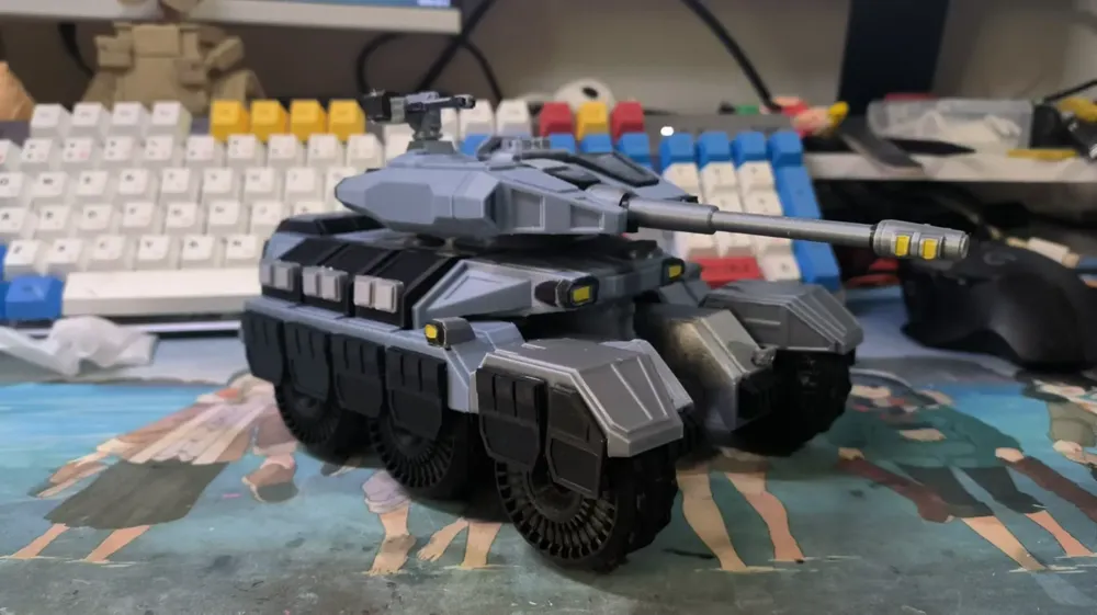 Lightweight Wheeled Tank by shirokurokino - MakerWorld