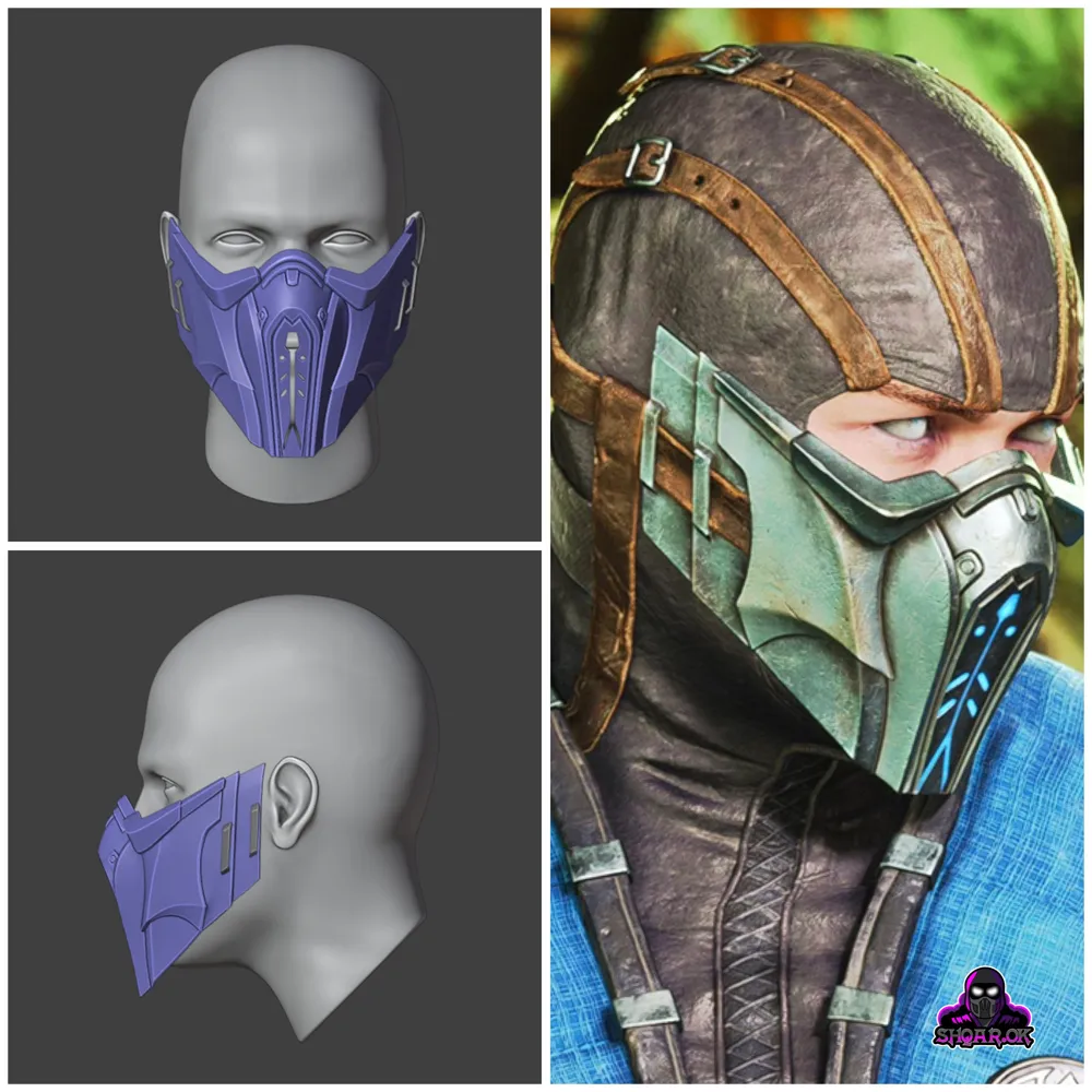 Sub Zero mask from MK1 - Icy Face by ShQ@r.Ok MakerWorld: Download Free ...