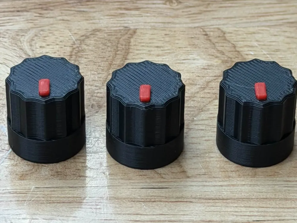 Round Base Amp Knobs - Free 3D Print Model - MakerWorld