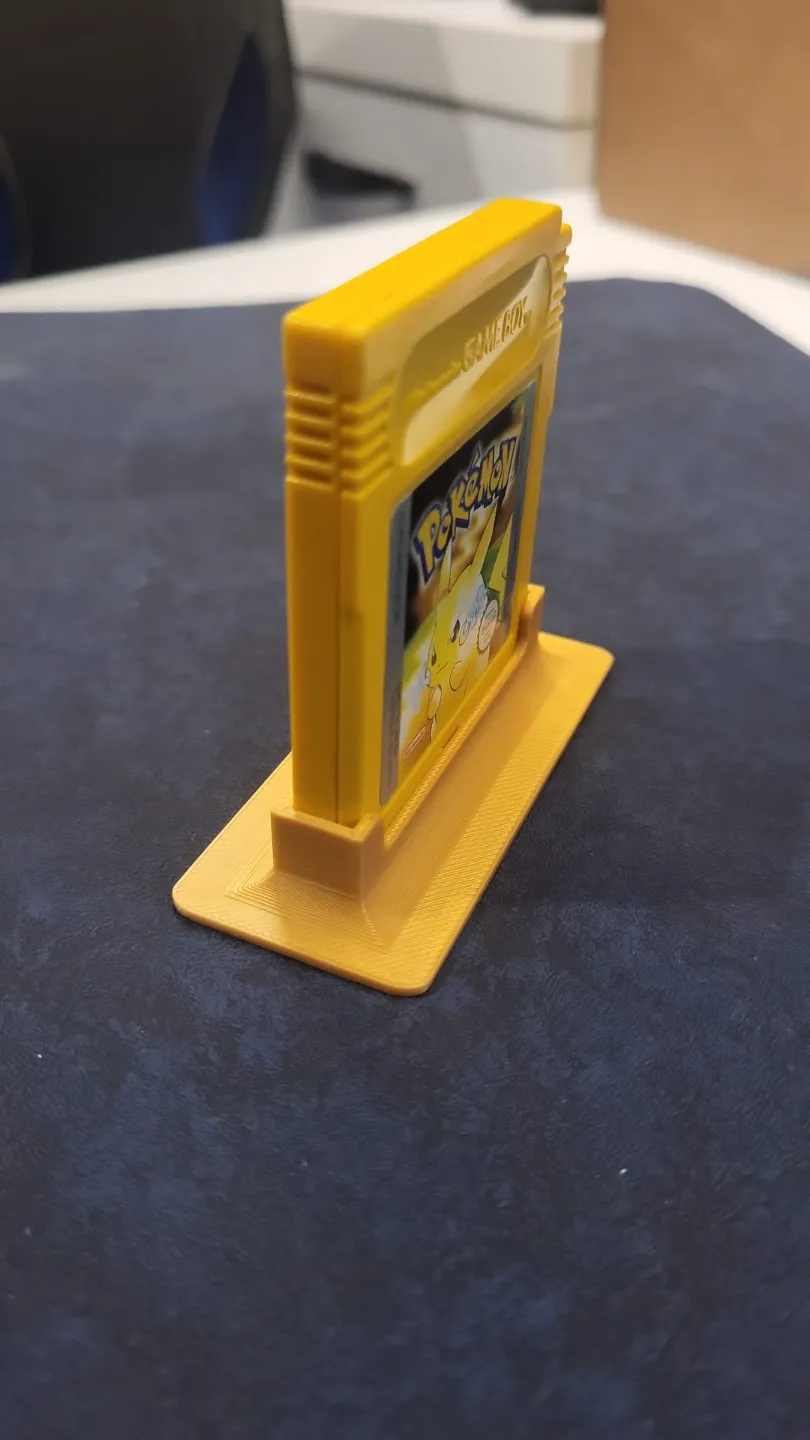 Gameboy Cartridge stand display Remixed by AJ-DEV - MakerWorld