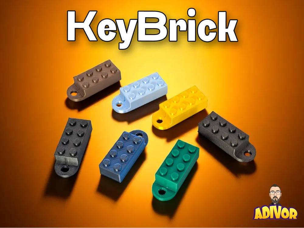 KeyChain Brick by Adivor MakerWorld: Download Free 3D Models