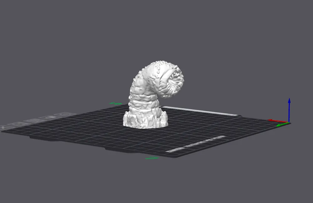 Giant Primitive Wurm miniature for DnD by Relics Guards - MakerWorld