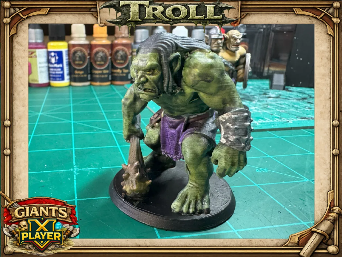 Buff Giant Troll : DnD D&D Pathfinder Mini - Free 3D Print Model ...