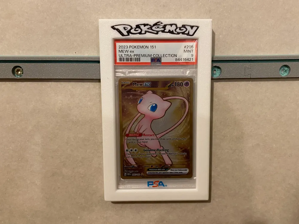 Pokémon Graded Slab Wall Mount Display Frame - Free 3D Print Model ...