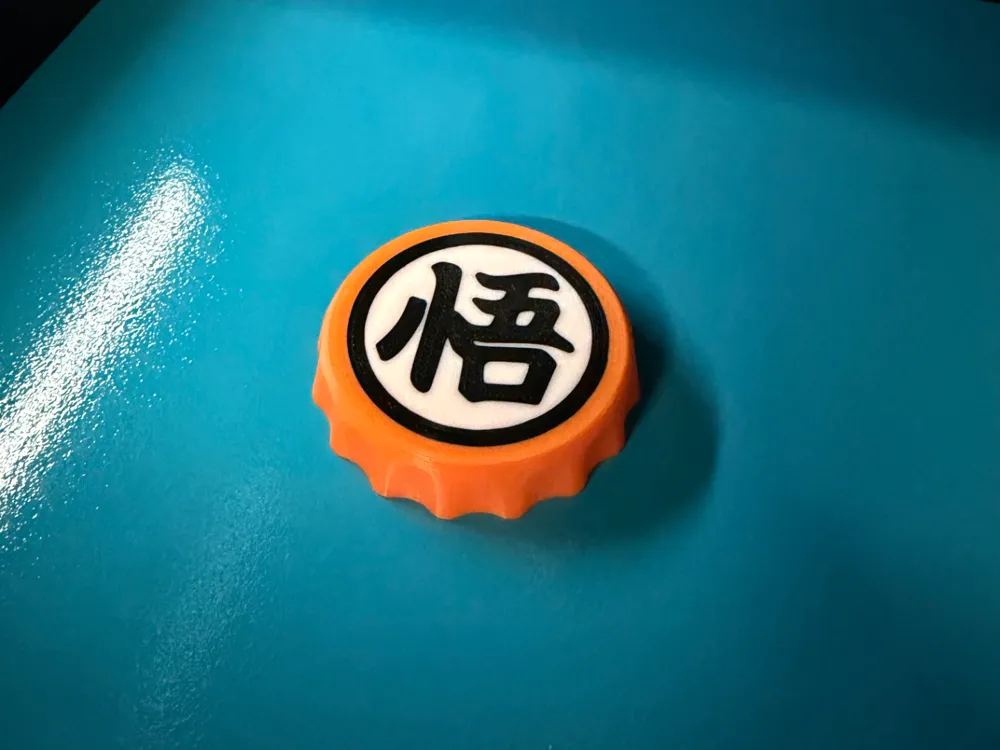 Dragon Ball Z Goku Gi Symbol logo Bottle opener - Free 3D Print Model ...