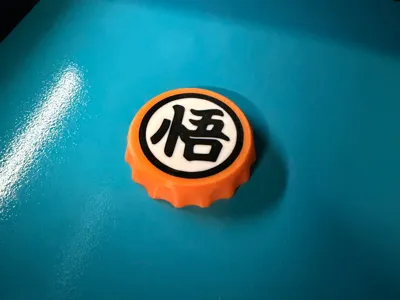 Dragon Ball Z Goku Gi Symbol logo Bottle opener - Free 3D Print Model ...