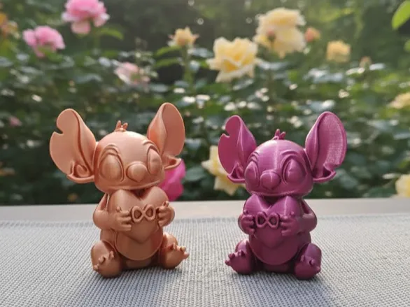 Stitch Love – Infinity Heart Edition - Free 3D Print Model - MakerWorld