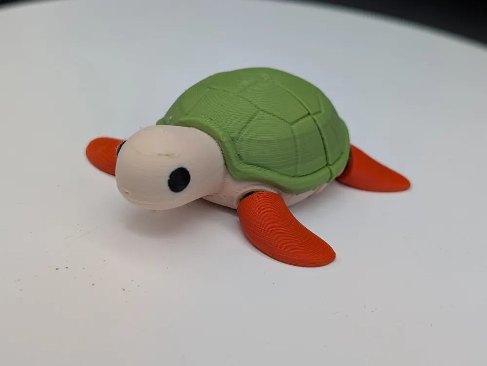 Flexi Cute Turtle - Free 3D Print Model - MakerWorld