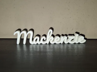 Mackenzie Name Sign Display Decor by GabT - MakerWorld