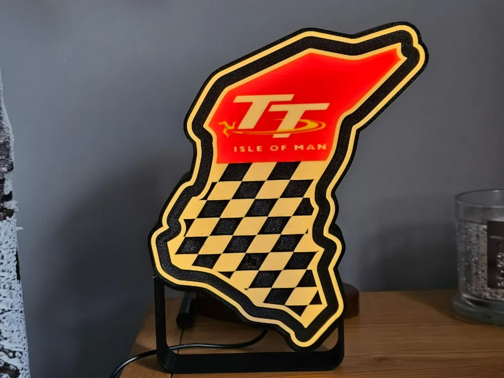 Isle of Man TT Light Box LED Lamp by SuperiorOrganiserSolutions ...