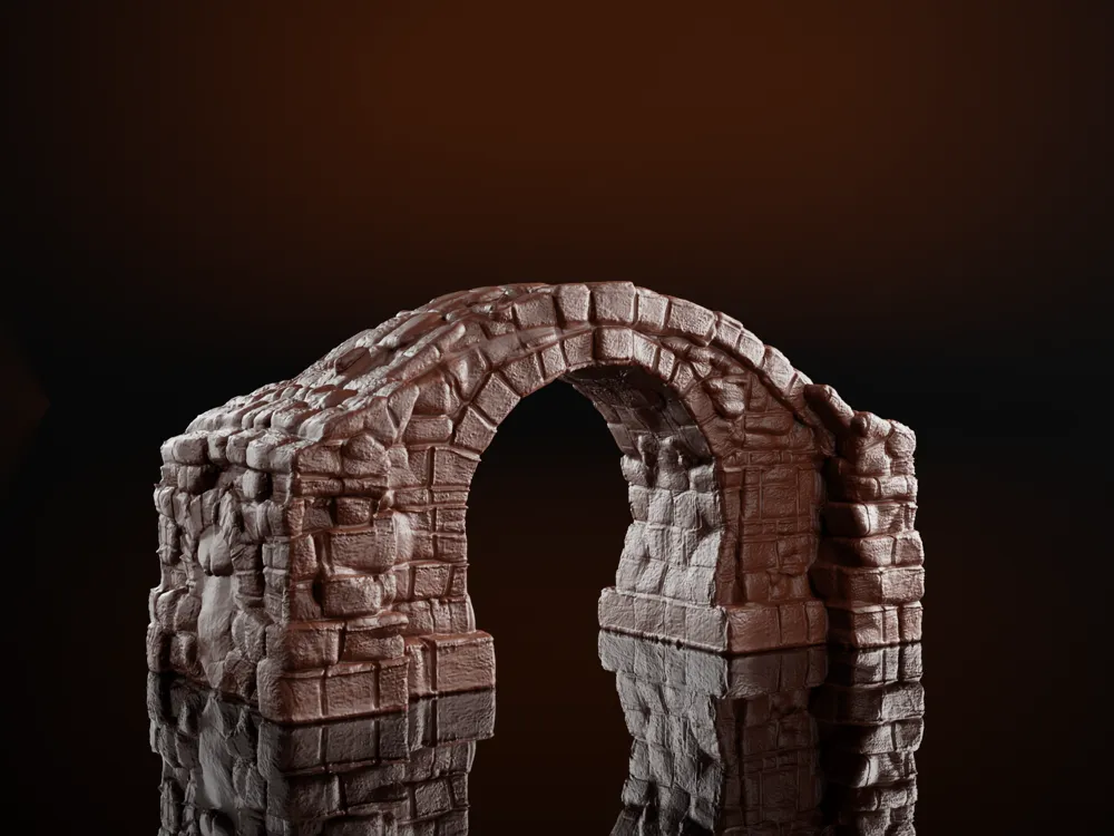 Ruined stone bridge for DND / Wargaming - Free 3D Print Model - MakerWorld