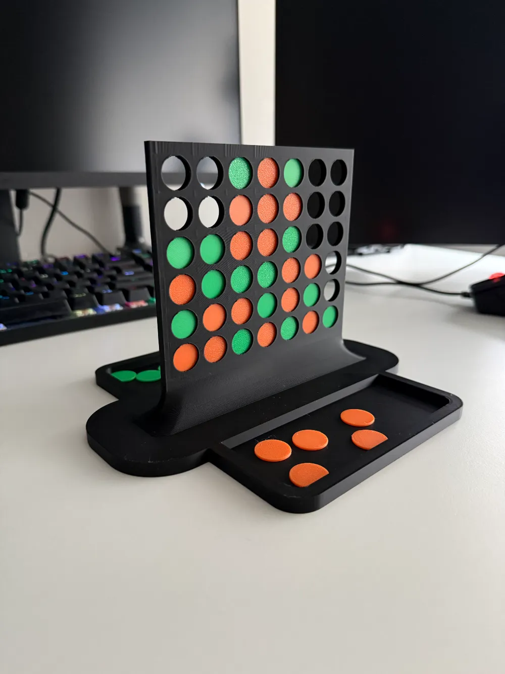 Connect4 Game 4 In A Row Non Foldable Version By Mintcola Makerworld