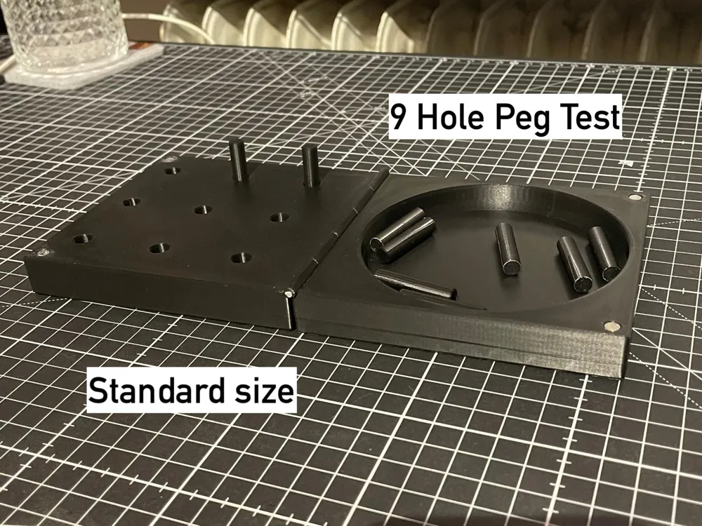 Nine Hole Peg Test (NHPT) by Printletics MakerWorld: Download Free 3D ...