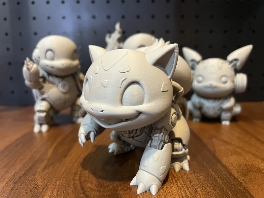 Mecha Pokemon Series — Armored Bulbasaur Statue by AT62 MakerWorld ...