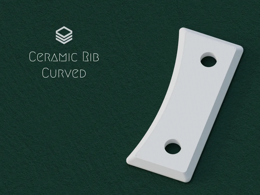 Ceramic Rib – Curved |Straight Side by Novox.Design - MakerWorld