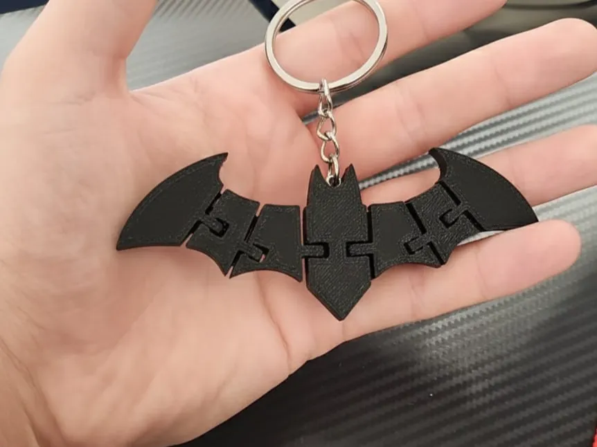 Flexi bat keychain - Free 3D Print Model - MakerWorld
