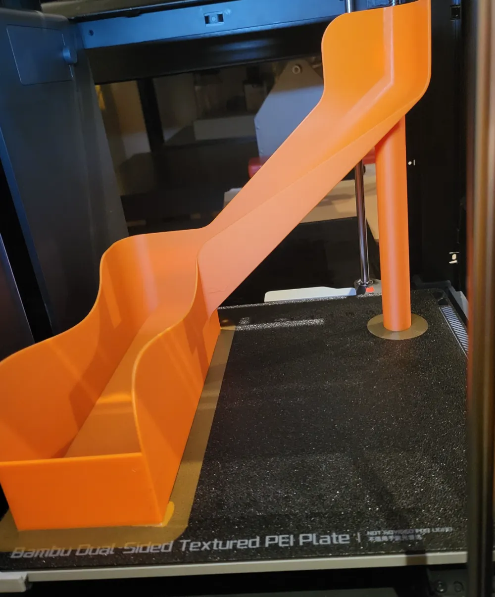 Bambulab Poop Chute / Purge bucket / P1P by william_louis_321 - MakerWorld