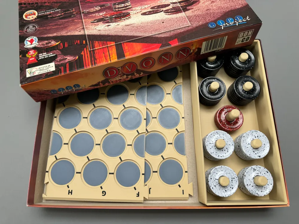 DVONN board and pieces holder by AllanM - MakerWorld