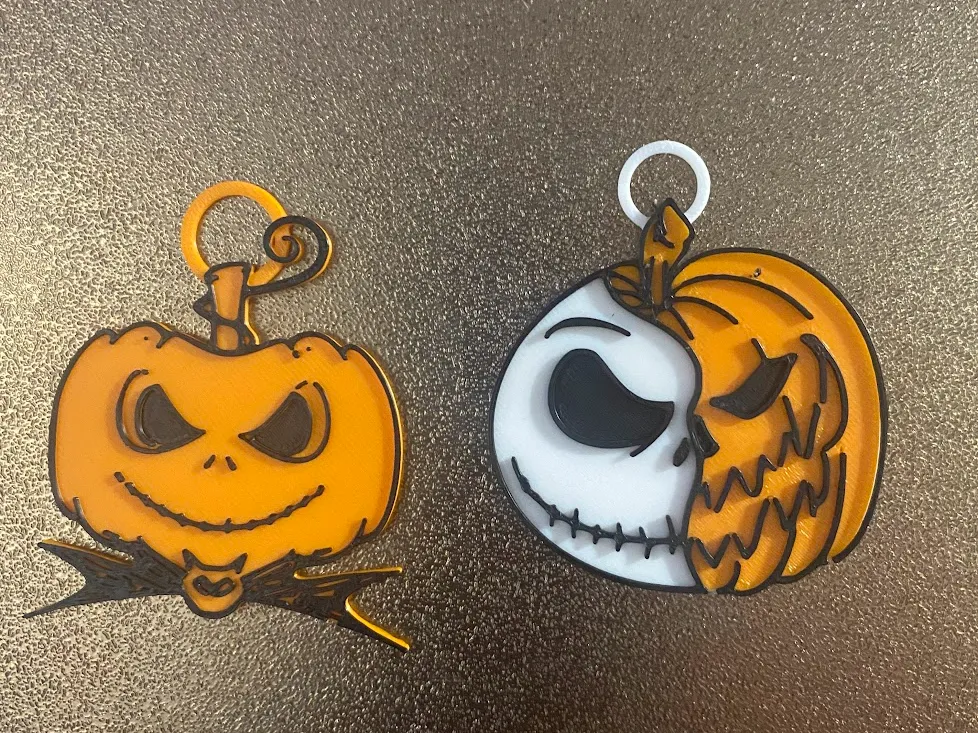 jack skellington keychains - Free 3D Print Model - MakerWorld