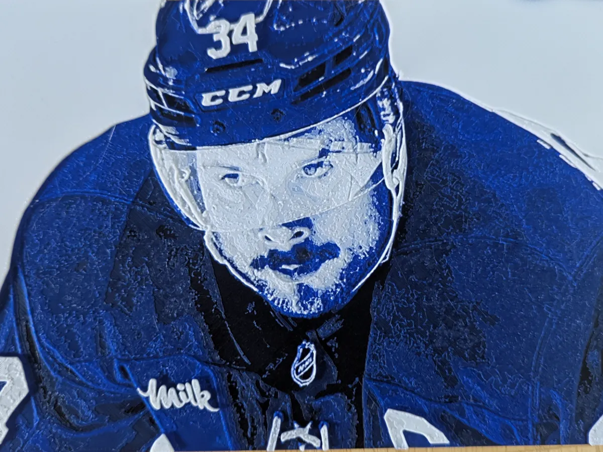 Auston Matthews - Toronto Maple Leafs - Hueforge - Free 3D Print Model ...
