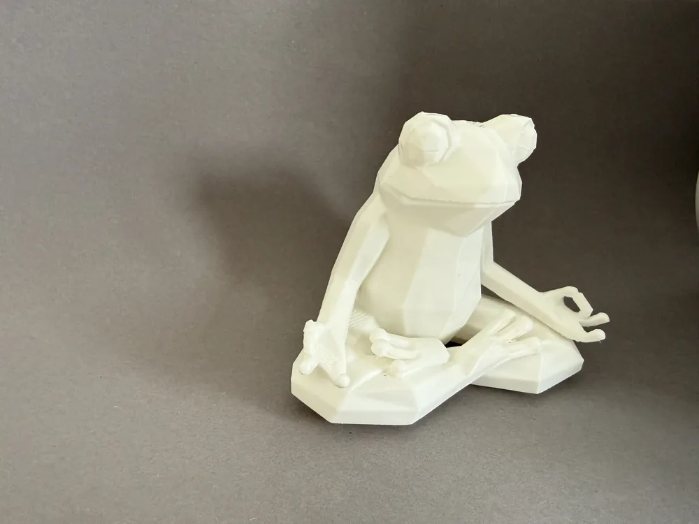 Low Poly Yoga Frog - Mindfulness Figurine - Free 3D Print Model ...