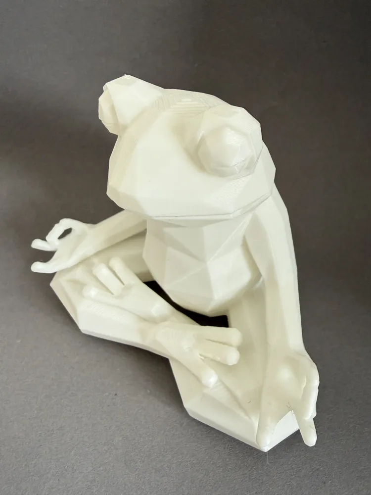 Low Poly Yoga Frog - Mindfulness Figurine - Free 3D Print Model ...