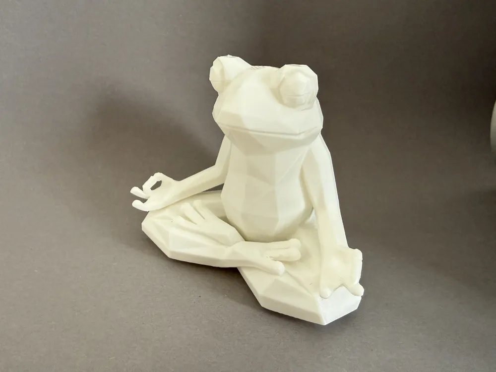 Low Poly Yoga Frog - Mindfulness Figurine - Free 3D Print Model ...
