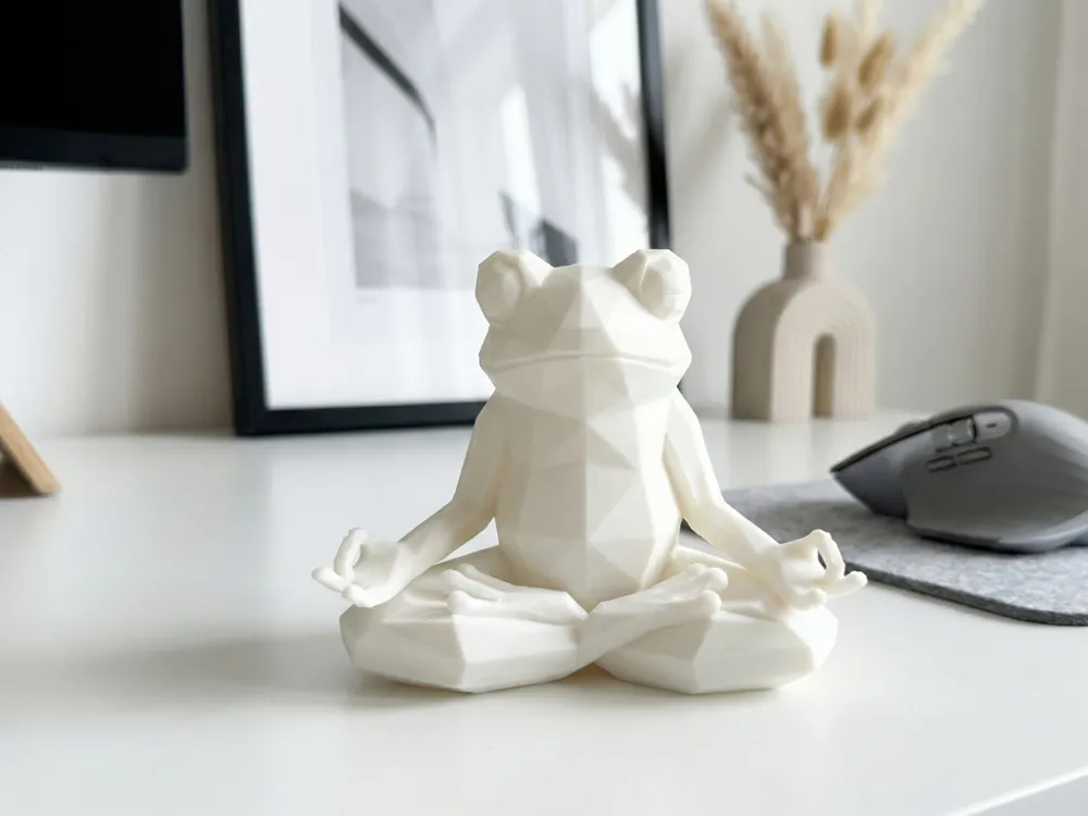 Low Poly Yoga Frog - Mindfulness Figurine - Free 3D Print Model ...
