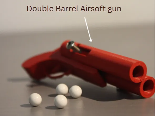 Double barrel airsoft gun - Free 3D Print Model - MakerWorld