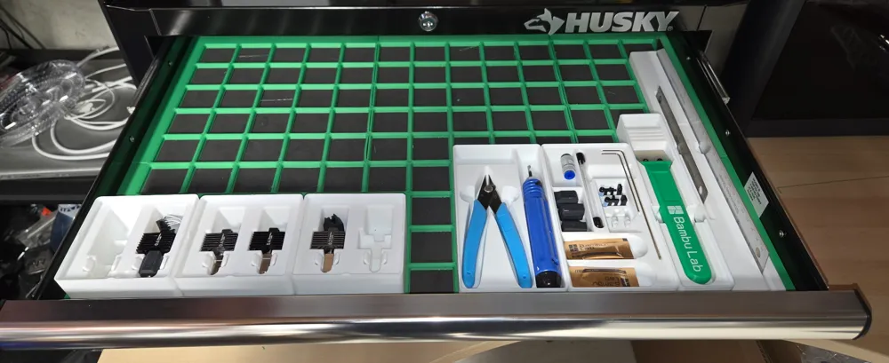 Gridfinity Base for 27" Husky Tool Storage Chest by Groo - MakerWorld