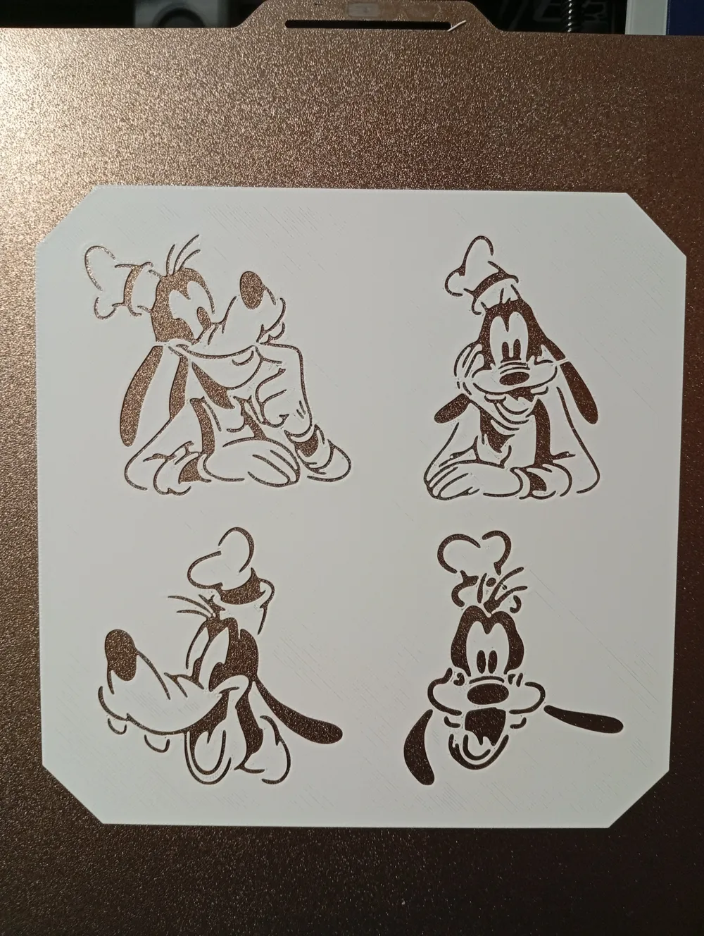 4x Goofy - Stencil template - Free 3D Print Model - MakerWorld