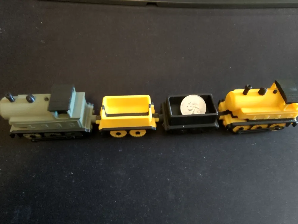 Mini Toy Steam Train, moving side-rods, SNAP TOGETHER, BUILT-IN ...