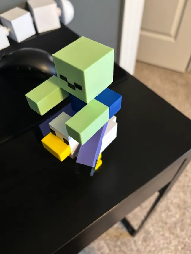 Chicken Jockey from minecraft by ZYX MakerWorld: Download Free 3D Models