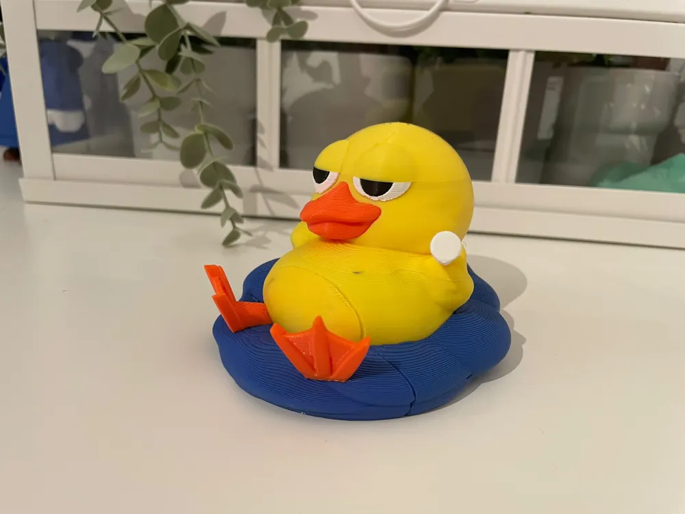 Relaxed Quack - Cute Stoner Duck - Free 3D Print Model - MakerWorld