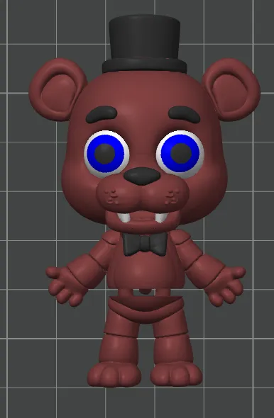 five nights at freddy's freddy bear articulating - Free 3D Print Model ...