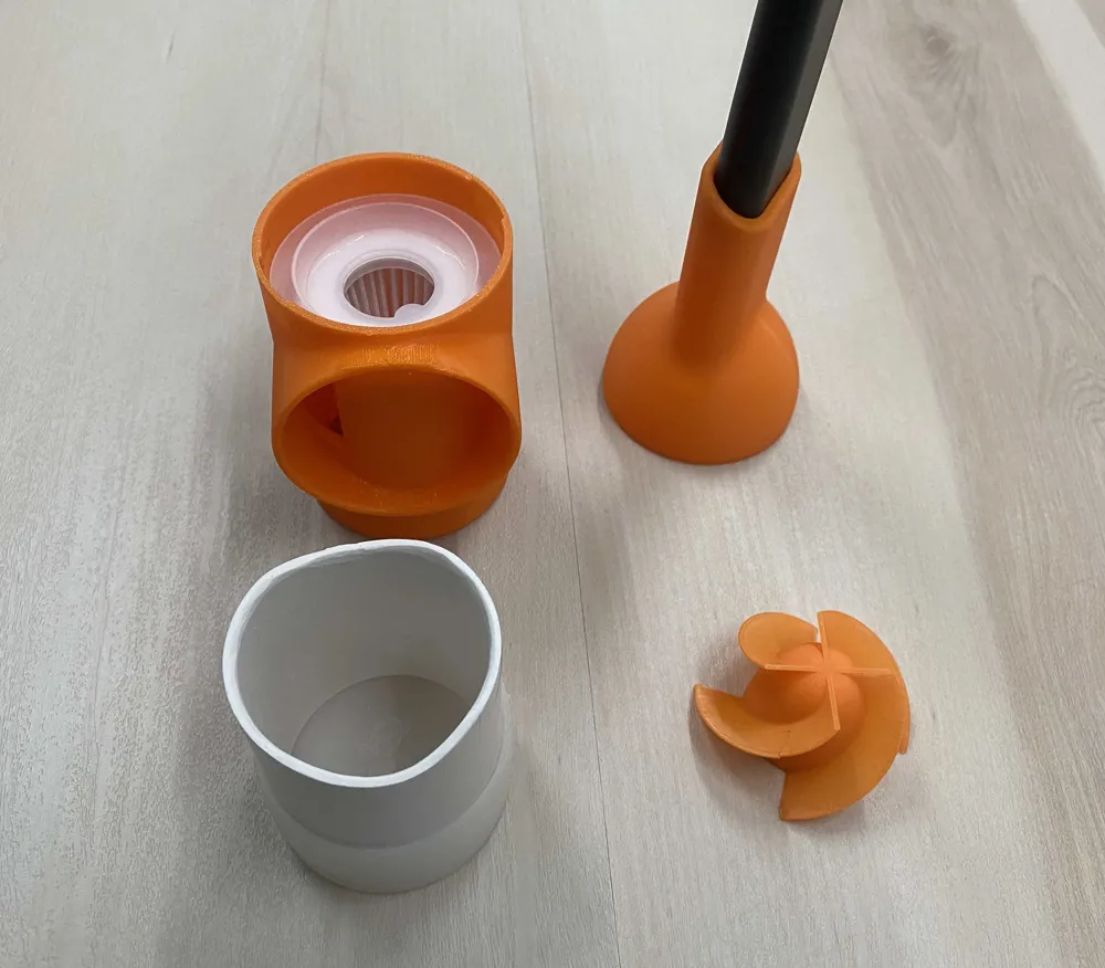 Axial Flow Cyclone for Handheld Vacuum Cleaner - Free 3D Print Model ...