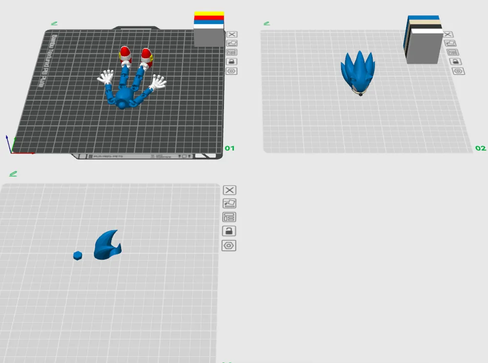 sonic (flexi) - Free 3D Print Model - MakerWorld