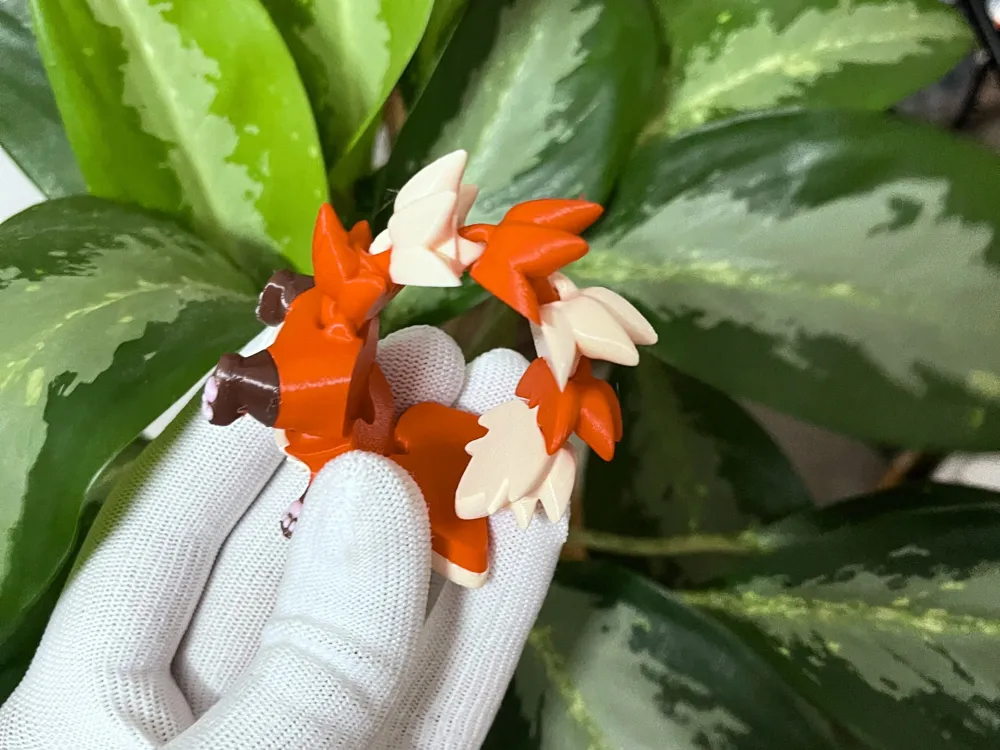 Fluffy Tail Cute Flexi Red Panda - Toy / Keychain - Free 3D Print Model ...