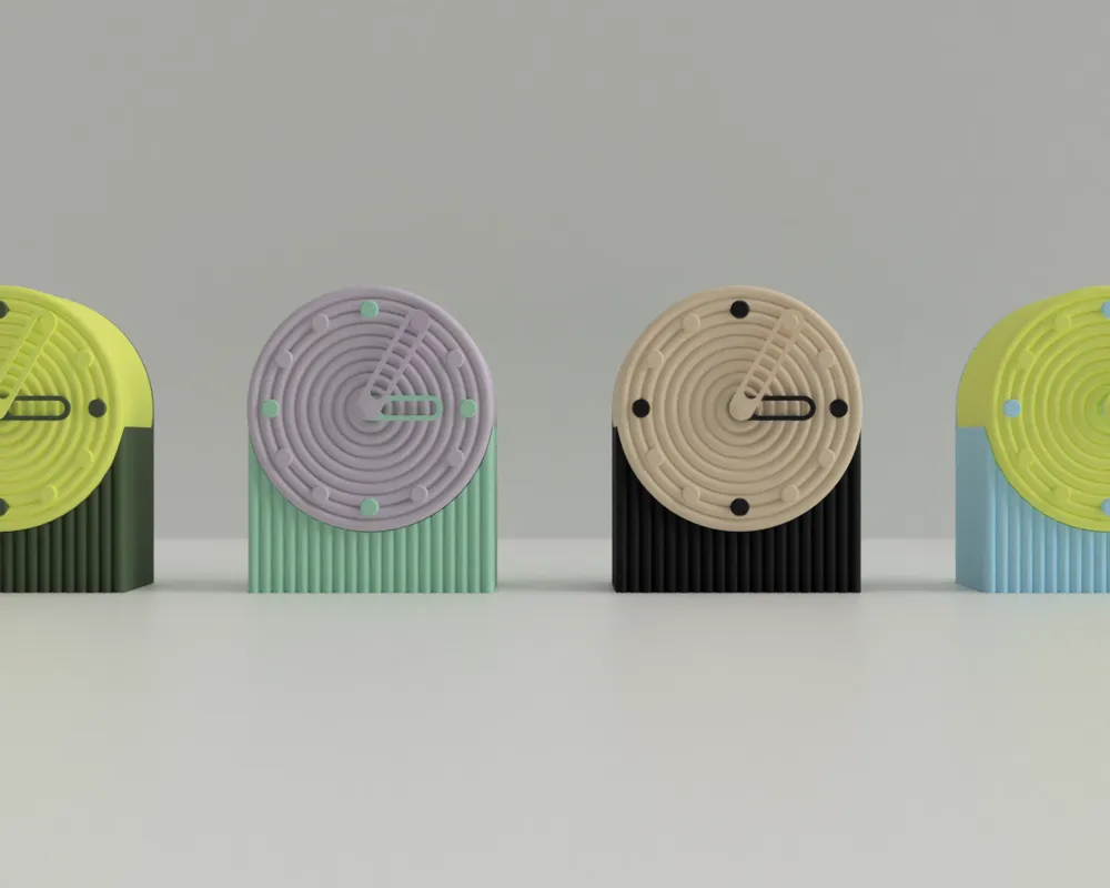 Modern Minimalist Waving Clock by Robota MakerWorld: Download Free 3D ...