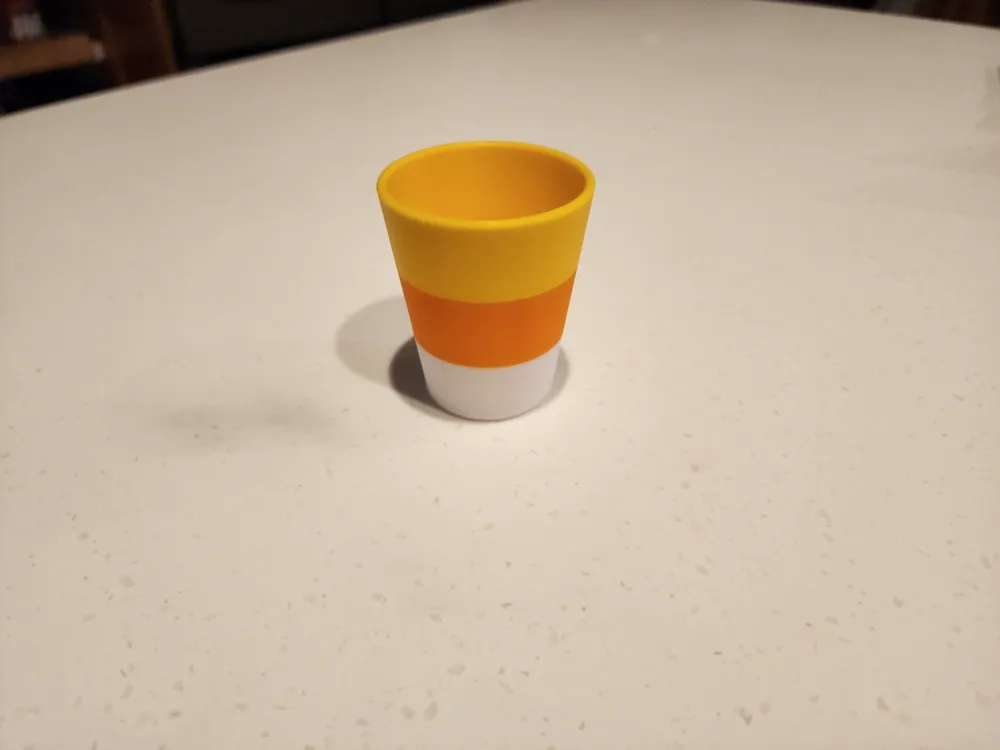 Candy Corn Shot Glass by Phalanx - MakerWorld