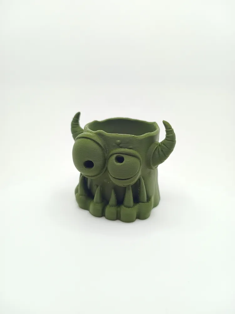 Monster Flower Pot with Teeth & Horns – Spooky by Go3D MakerWorld ...