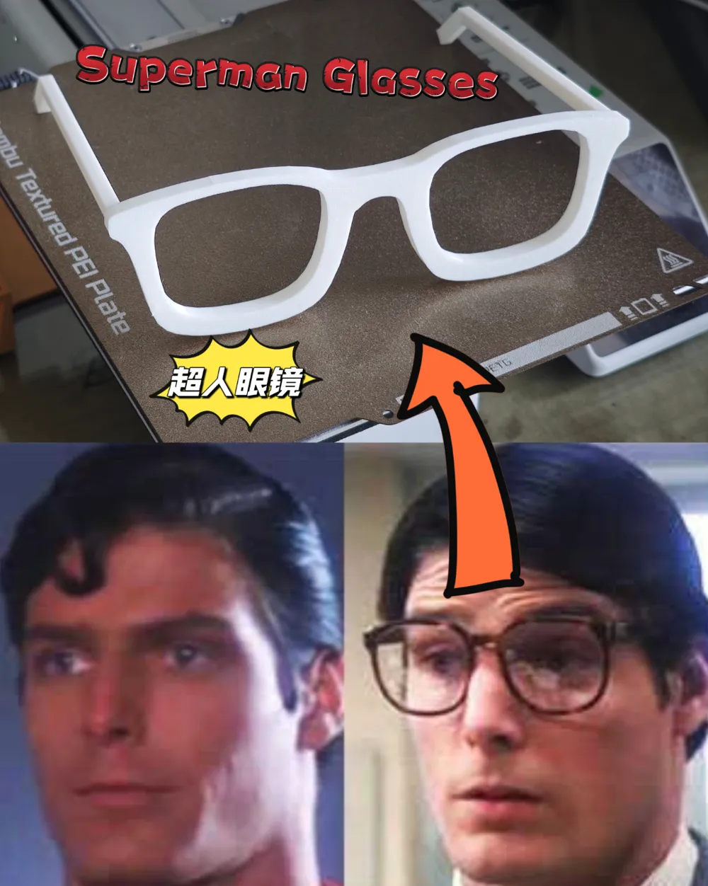 Superman Glasses by 夏至 - MakerWorld
